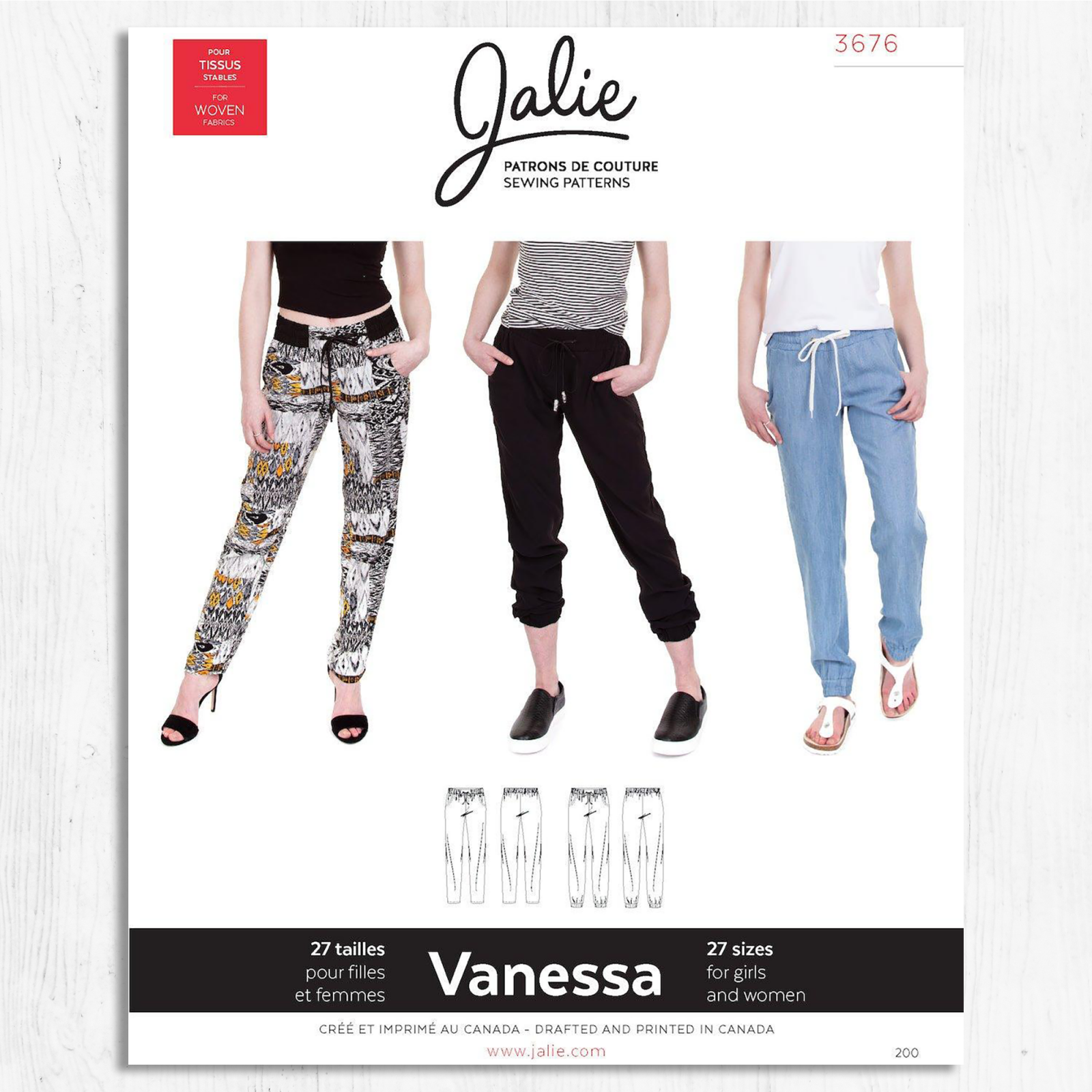 Jalie Patterns - Vanessa Pants – Urban Sewciety