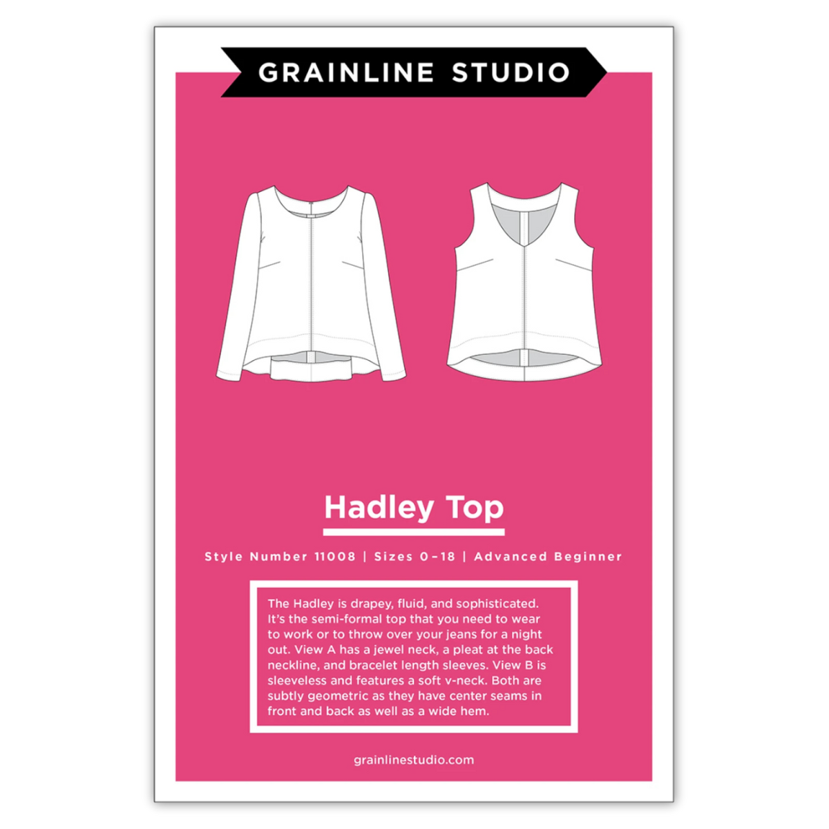 Grainline Studios - Hadley Top – Urban Sewciety