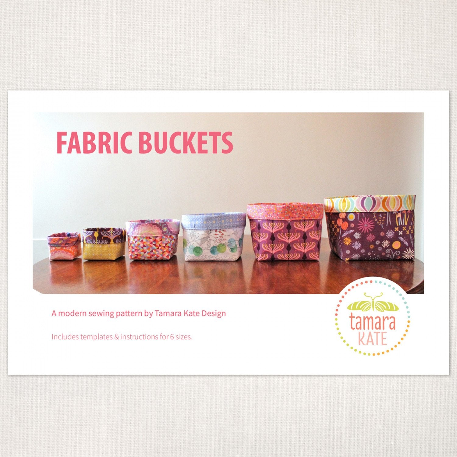 Tamara Kate Designs - Fabric Buckets Pattern – Urban Sewciety